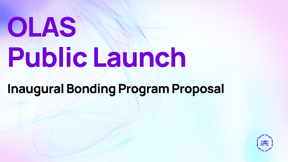 Inaugural Bonding Programme Proposal | Olas | Co-own AI